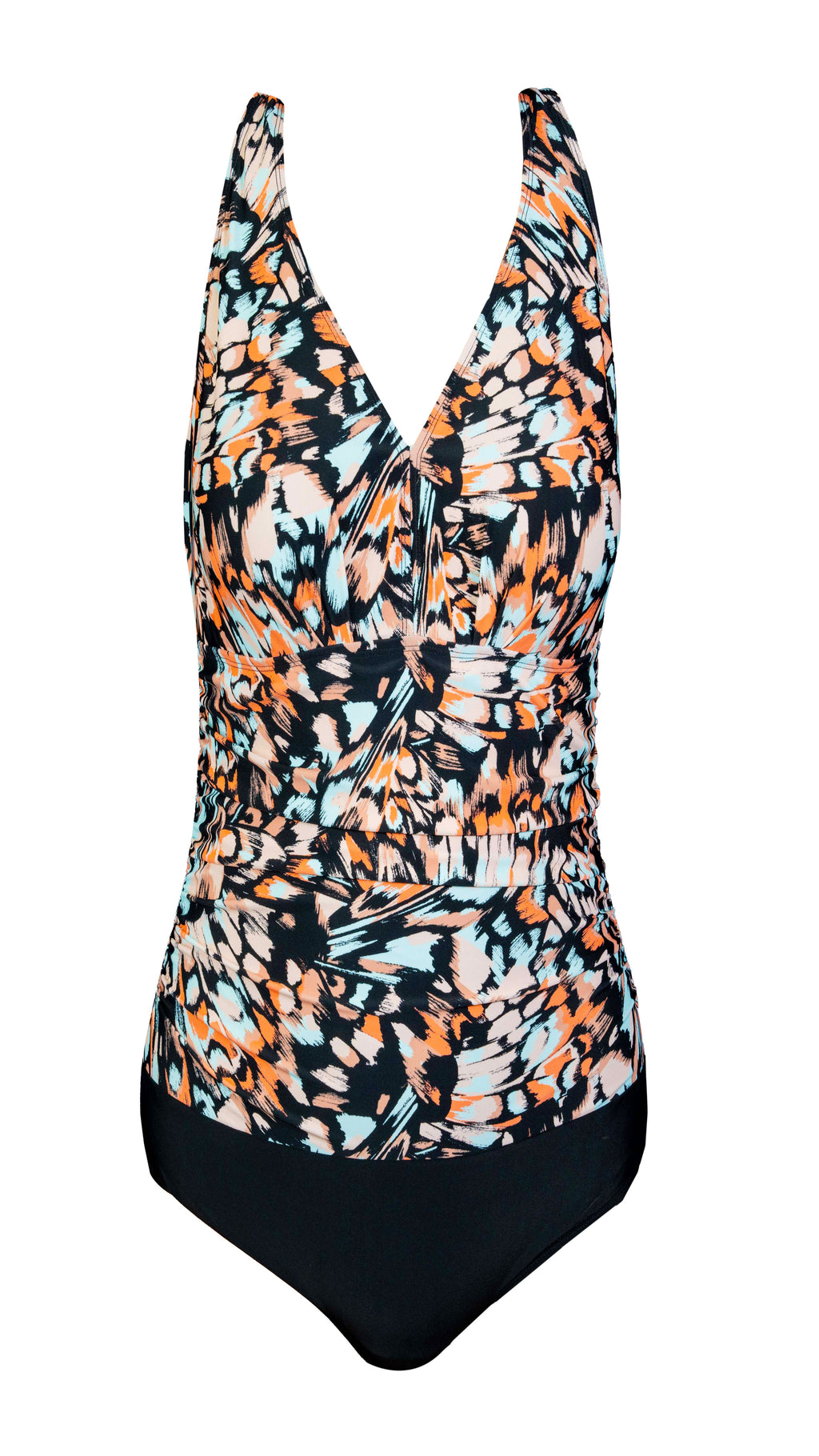 Dalia V-neck Side Shirred One Piece – Heat Swimwear