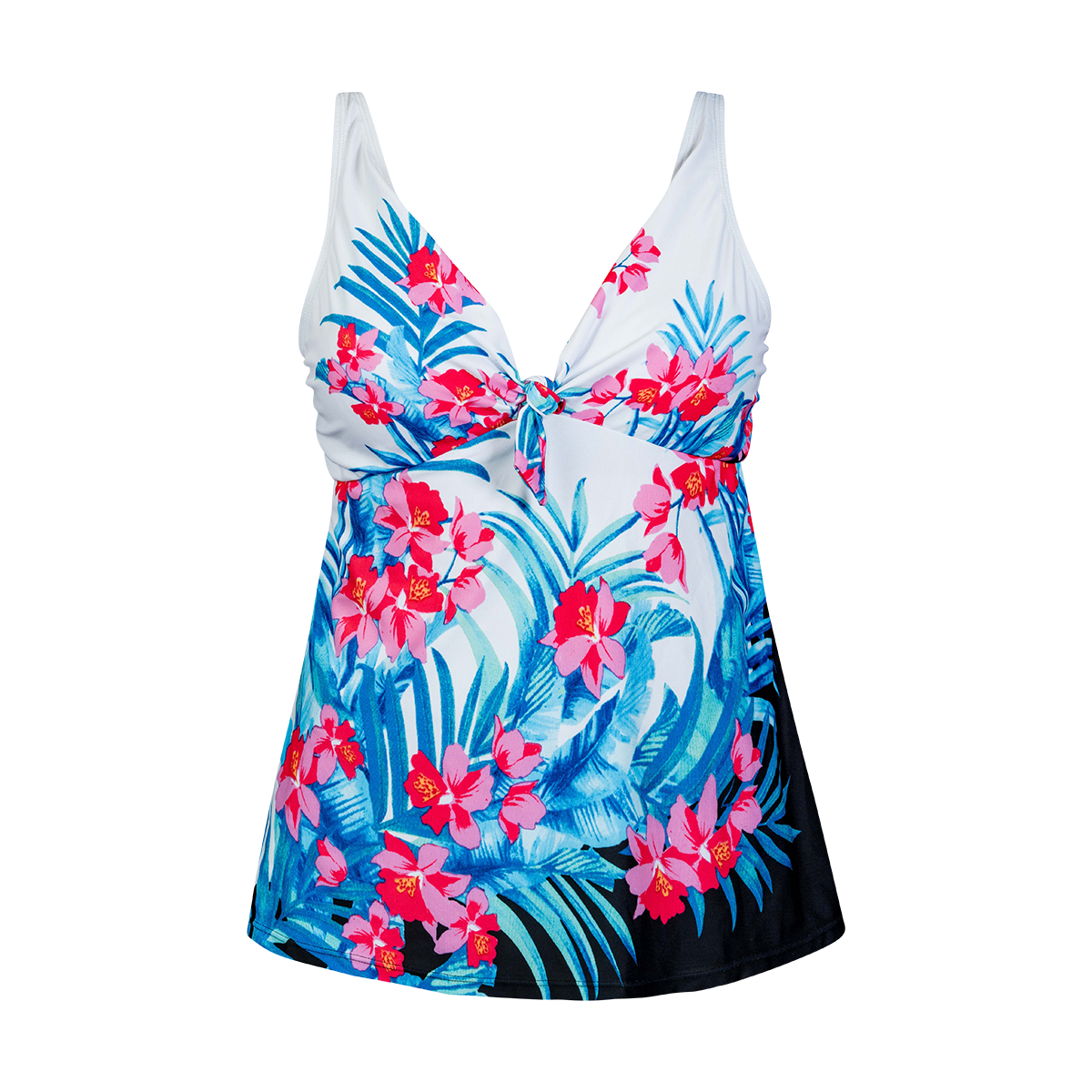Miss Daisy V-Neck Bow Tie Tankini – Heat Swimwear