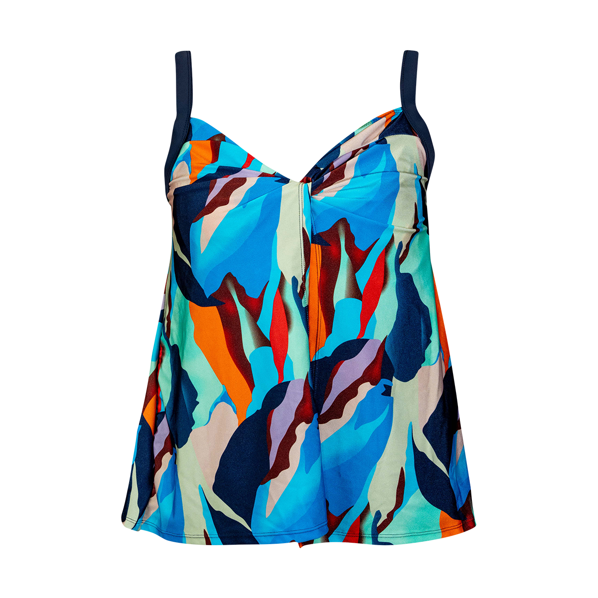 Ocean Front V-Neck Knotted Flyaway Tankini – Heat Swimwear